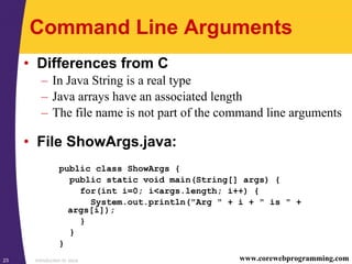 1java Introduction | PDF | Programming Languages | Computing