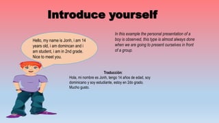 Presentacion introduce your_self | PPTX