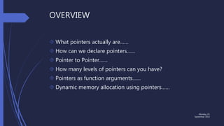 Pointers in c++ | PPTX