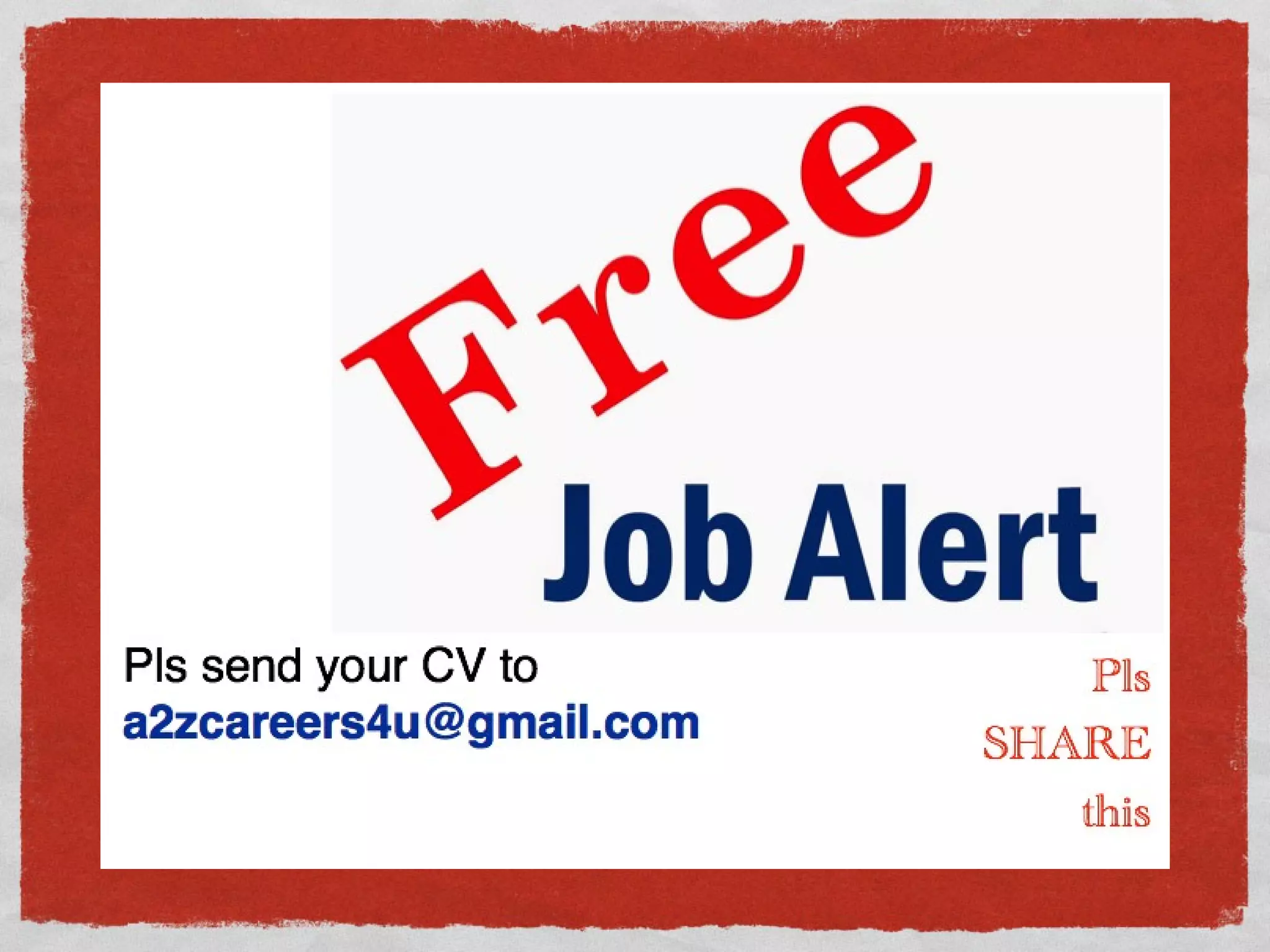 FREE JOB ALERT | PPT