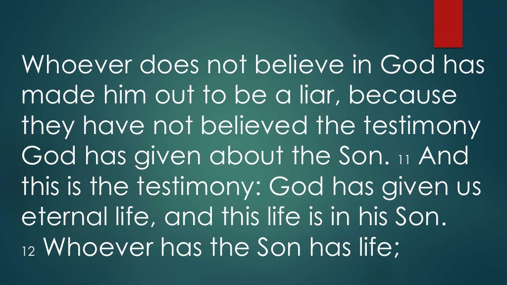 1 John 5 9 13 1 John 5 9 13