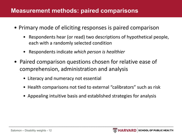 Disability weights measurement in the Global Burden of Disease Study ...