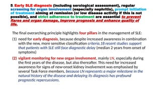 Eular recommendations for the management of SLE | PPTX