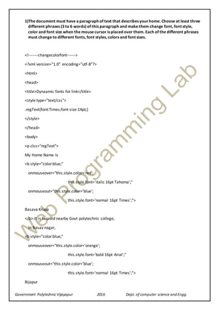 Web programming | PDF