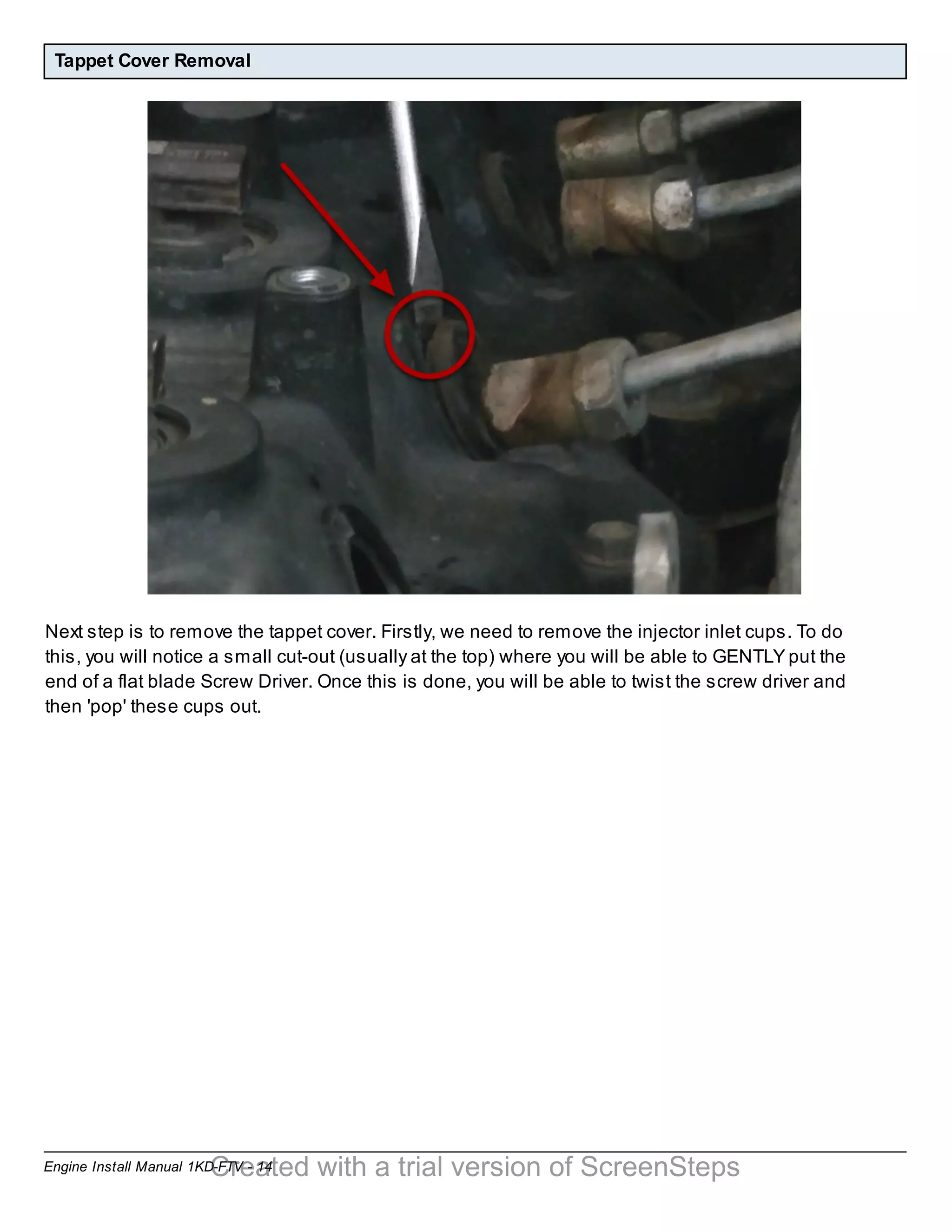 Toyota 1KD-FTV Common Rail Diesel Injector Installation Manual | PDF