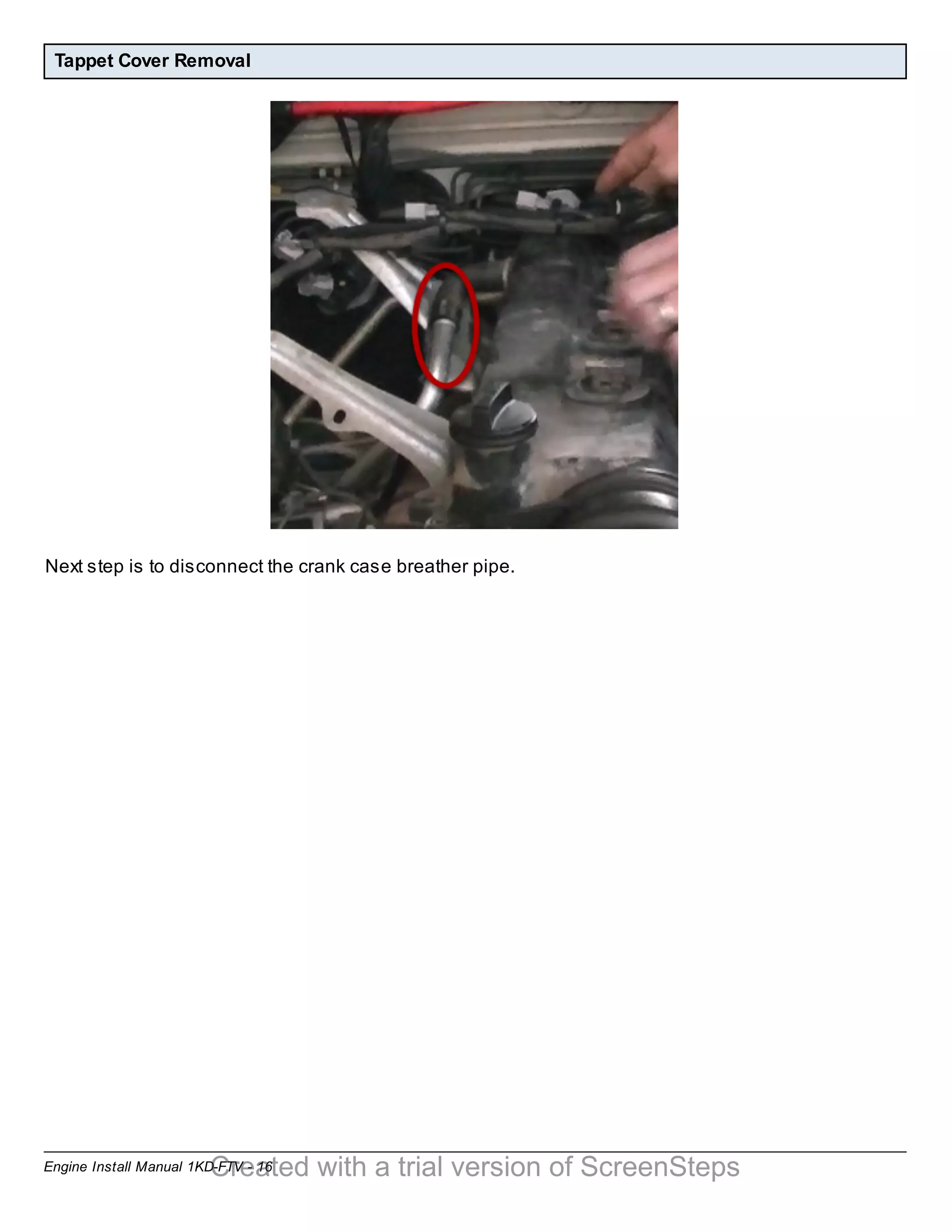 Toyota 1KD-FTV Common Rail Diesel Injector Installation Manual | PDF