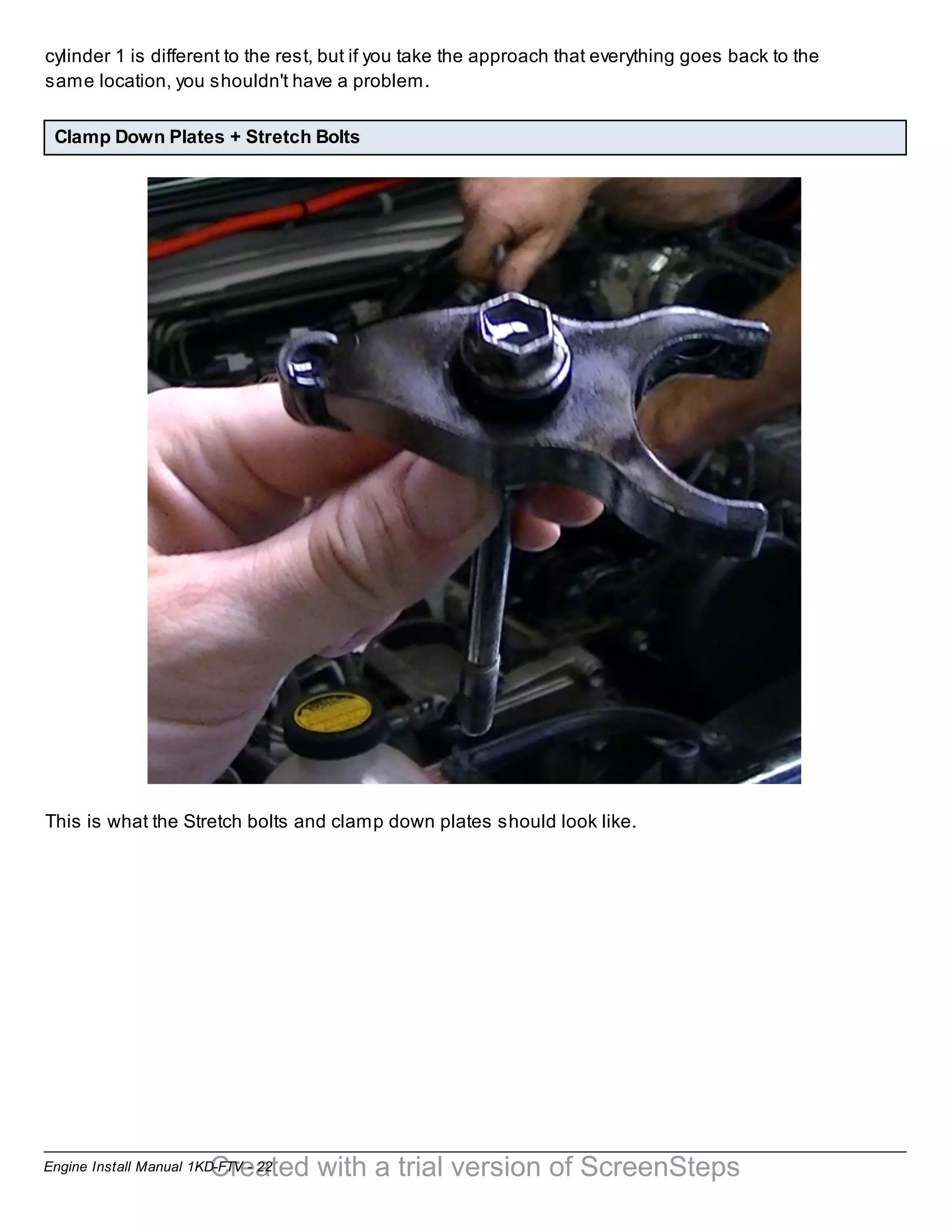 Toyota 1KD-FTV Common Rail Diesel Injector Installation Manual | PDF