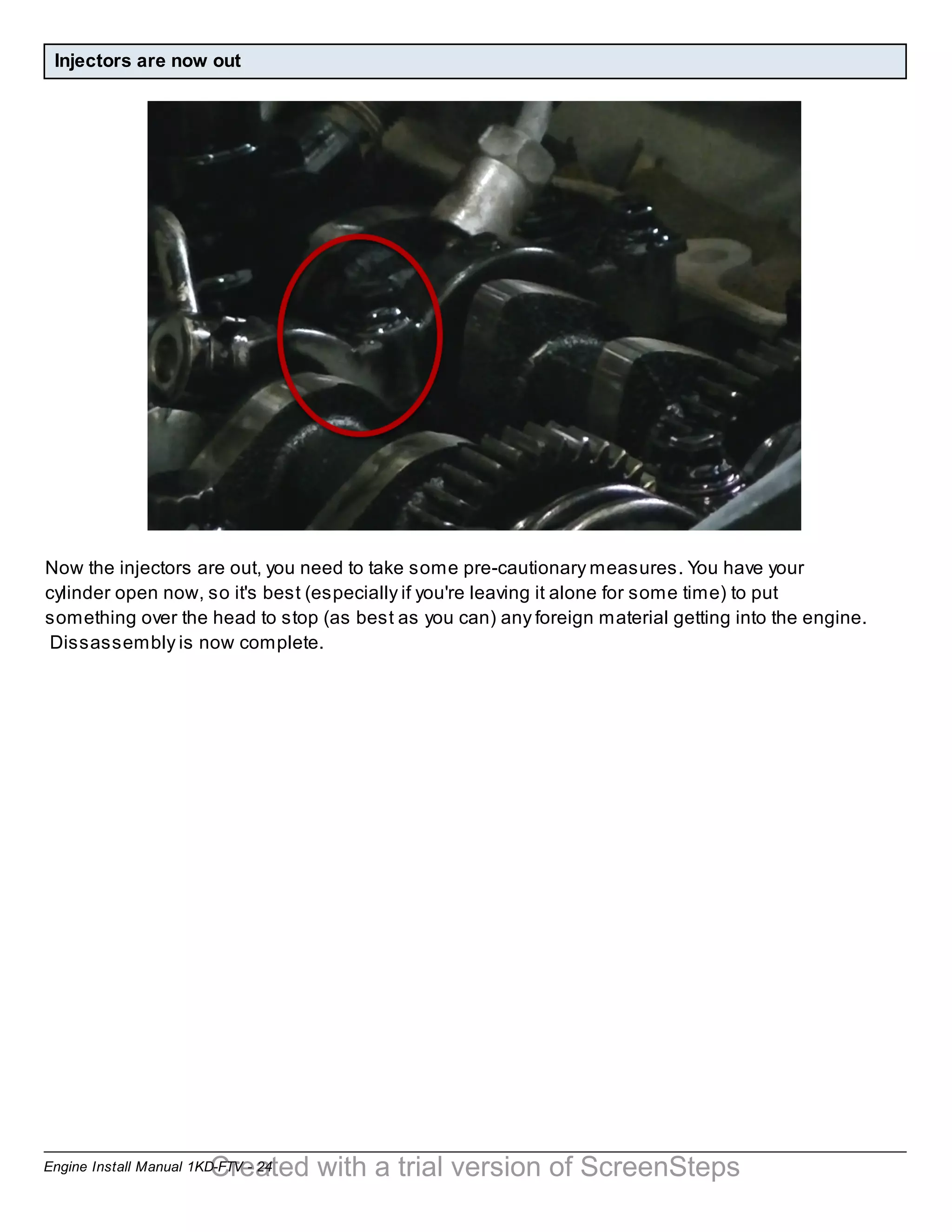 Toyota 1KD-FTV Common Rail Diesel Injector Installation Manual | PDF