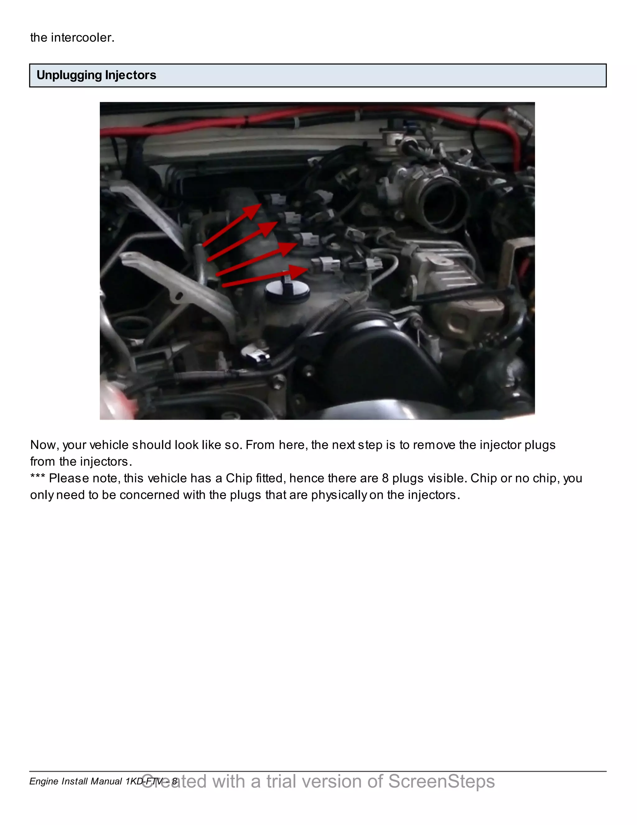 Toyota 1KD-FTV Common Rail Diesel Injector Installation Manual | PDF