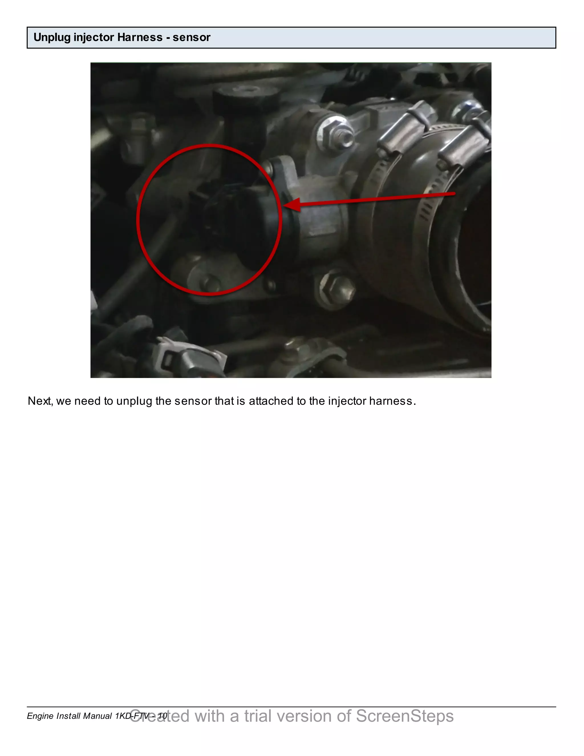Toyota 1KD-FTV Common Rail Diesel Injector Installation Manual | PDF