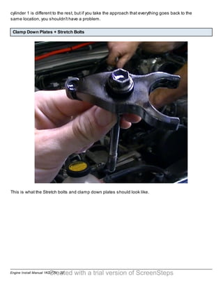 Toyota 1KD-FTV Common Rail Diesel Injector Installation Manual | PDF
