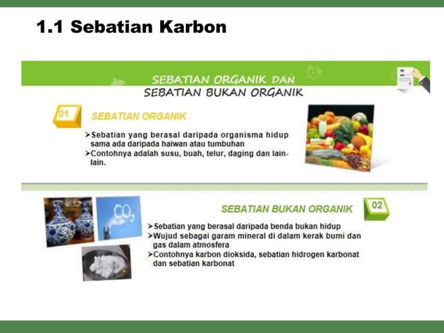 1 Kepelbagaian Sebatian Karbon | PPTX