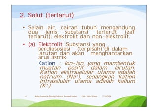 (1) Keseimbangan cairan dan elektrolit | PDF