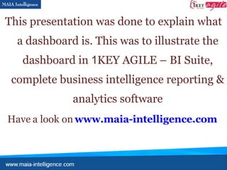1KEY Dashboard - 1KEY Agile | PPT