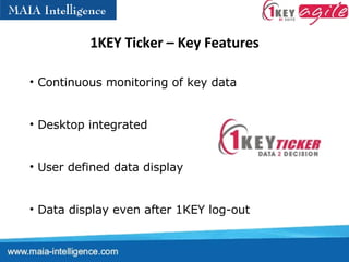 Become BI Architect with 1KEY Agile BI Suite - Architecture | PPT