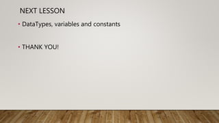 c# keywords, identifiers and Naming Conventions | PPT