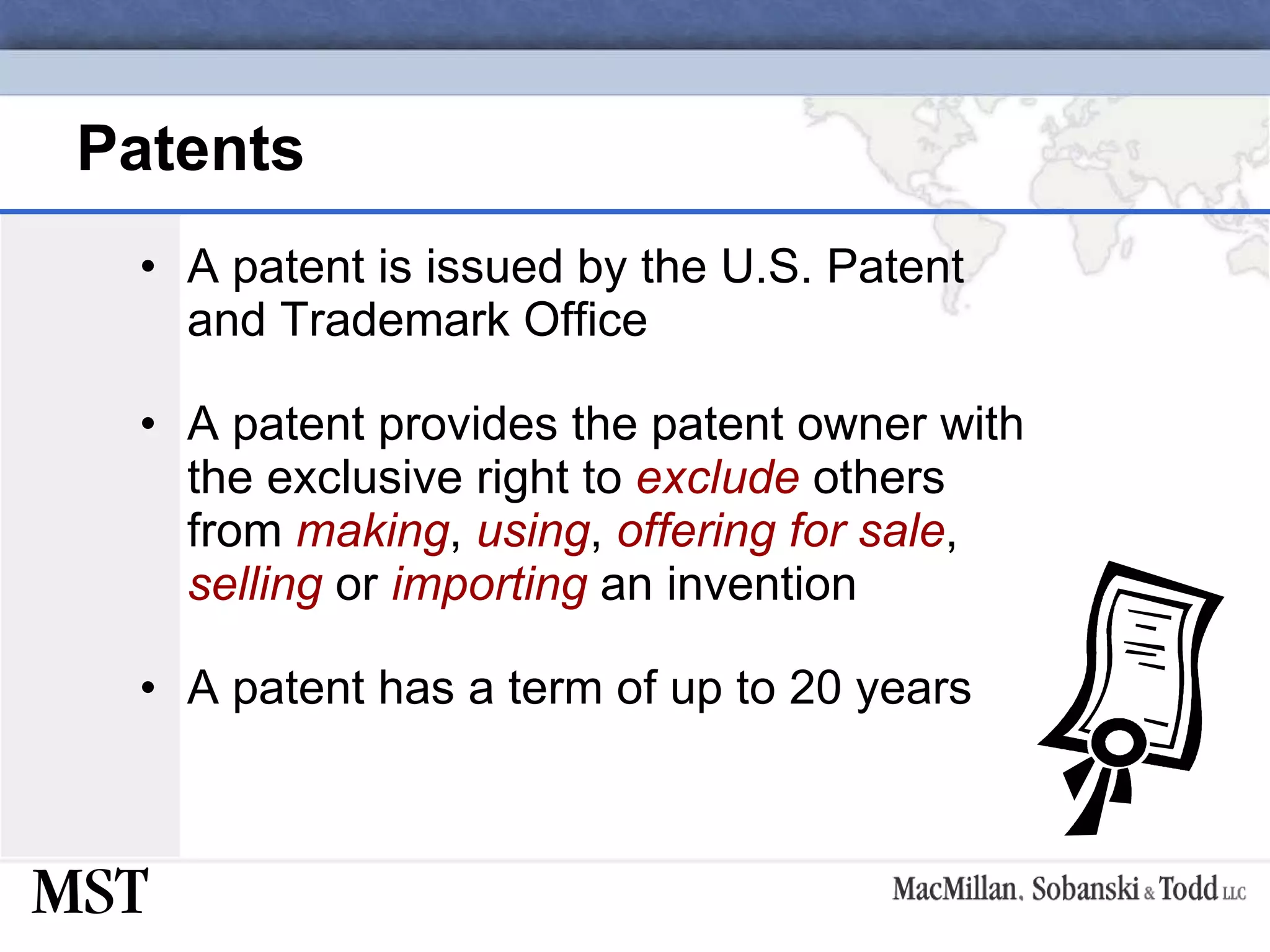 01-United States Utility Patents: Introductions and Orientation | PPT