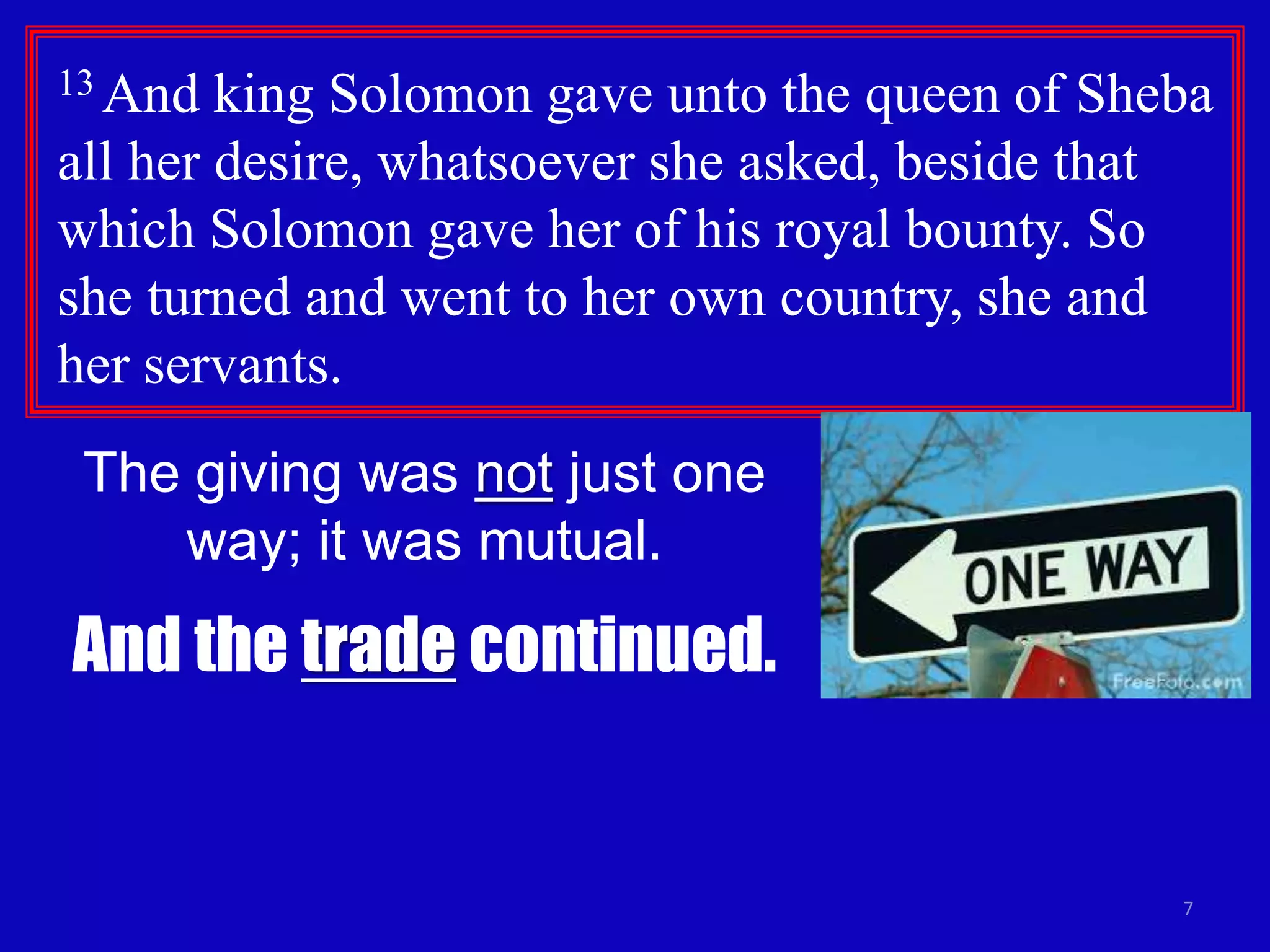 1 kings 10b riches of solomon | PPTX