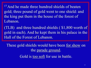 1 kings 10b riches of solomon | PPT
