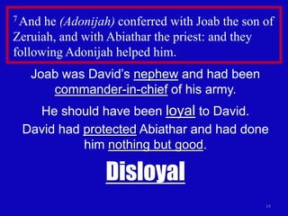 1 kings 1 david is dying | PPT