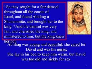 1 kings 1 david is dying | PPT