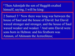 1 kings 1 david is dying | PPT