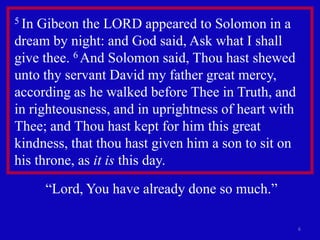 1 kings 3a solomon's dream | PPT