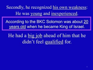 1 kings 3a solomon's dream | PPTX