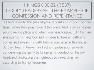 1 Kings 6 and 8 CBT Lesson 21 A King Builds a Temple for God's Name - A ...