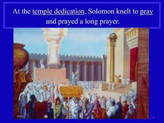 1 kings 8e solomon's blessing | PPT