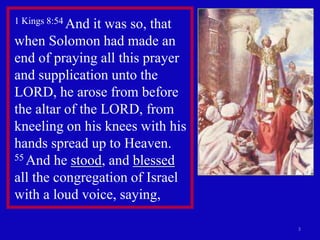 1 kings 8e solomon's blessing | PPT