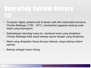 pengenalan sistem operasi | PPT