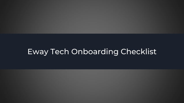 Eway Tech Talk #2 Coding Guidelines | PPT