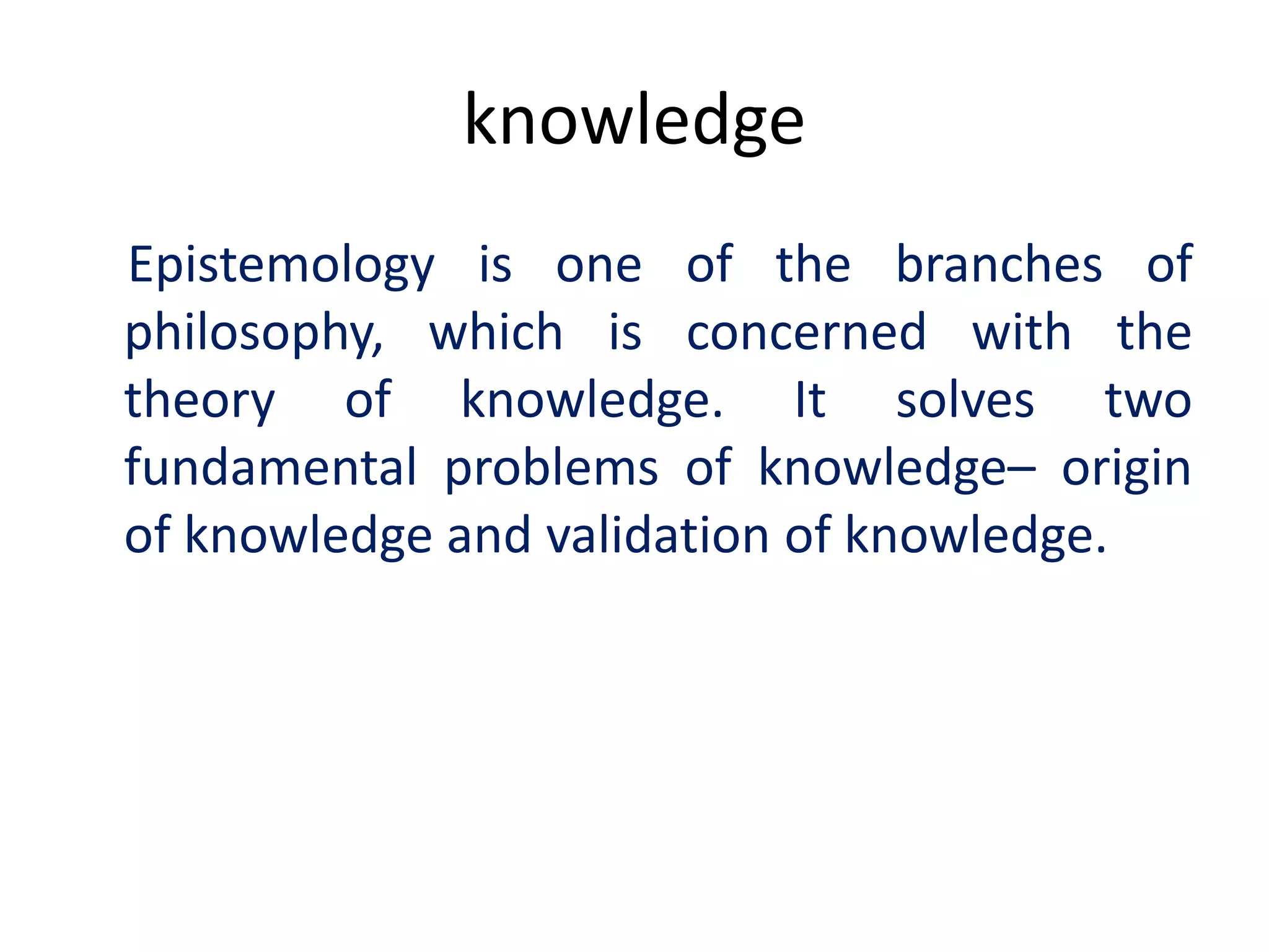 1 knowledge | PPTX