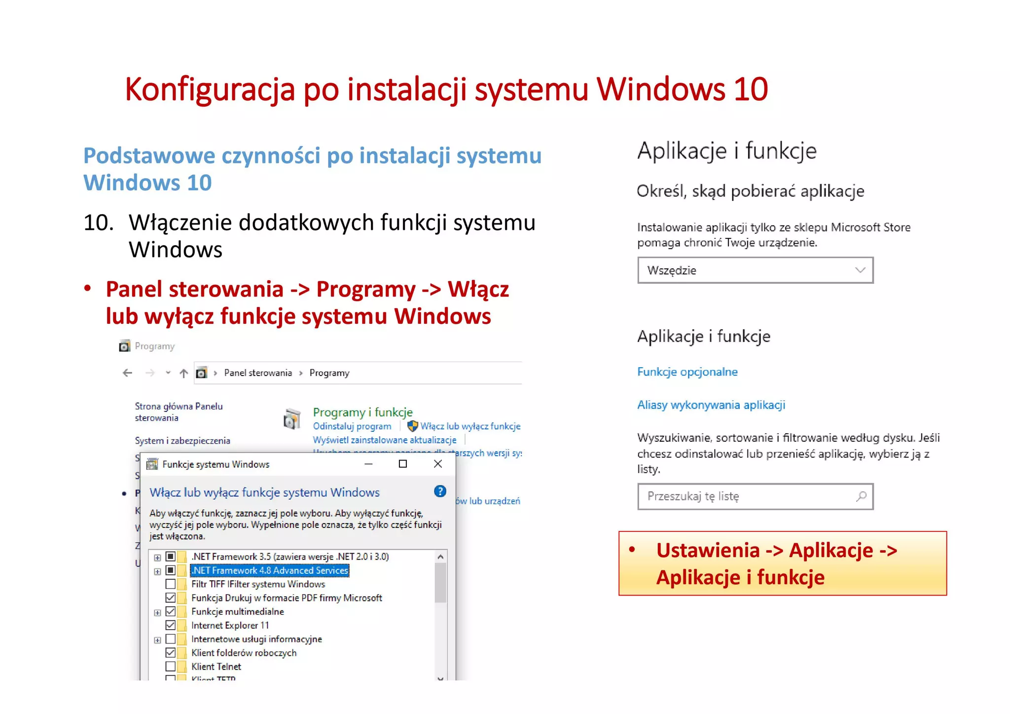 Konfiguracja Windows 10 | PDF
