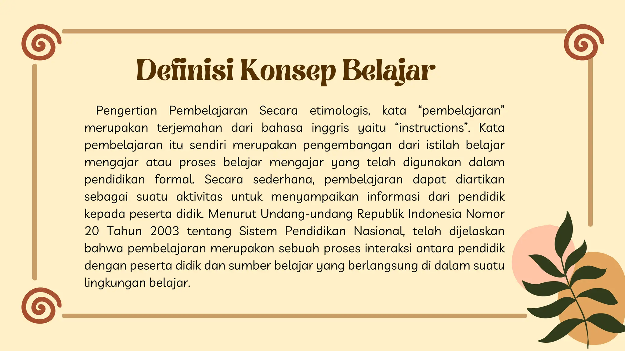 konsep belajar: definisi konsep belajar. | PDF