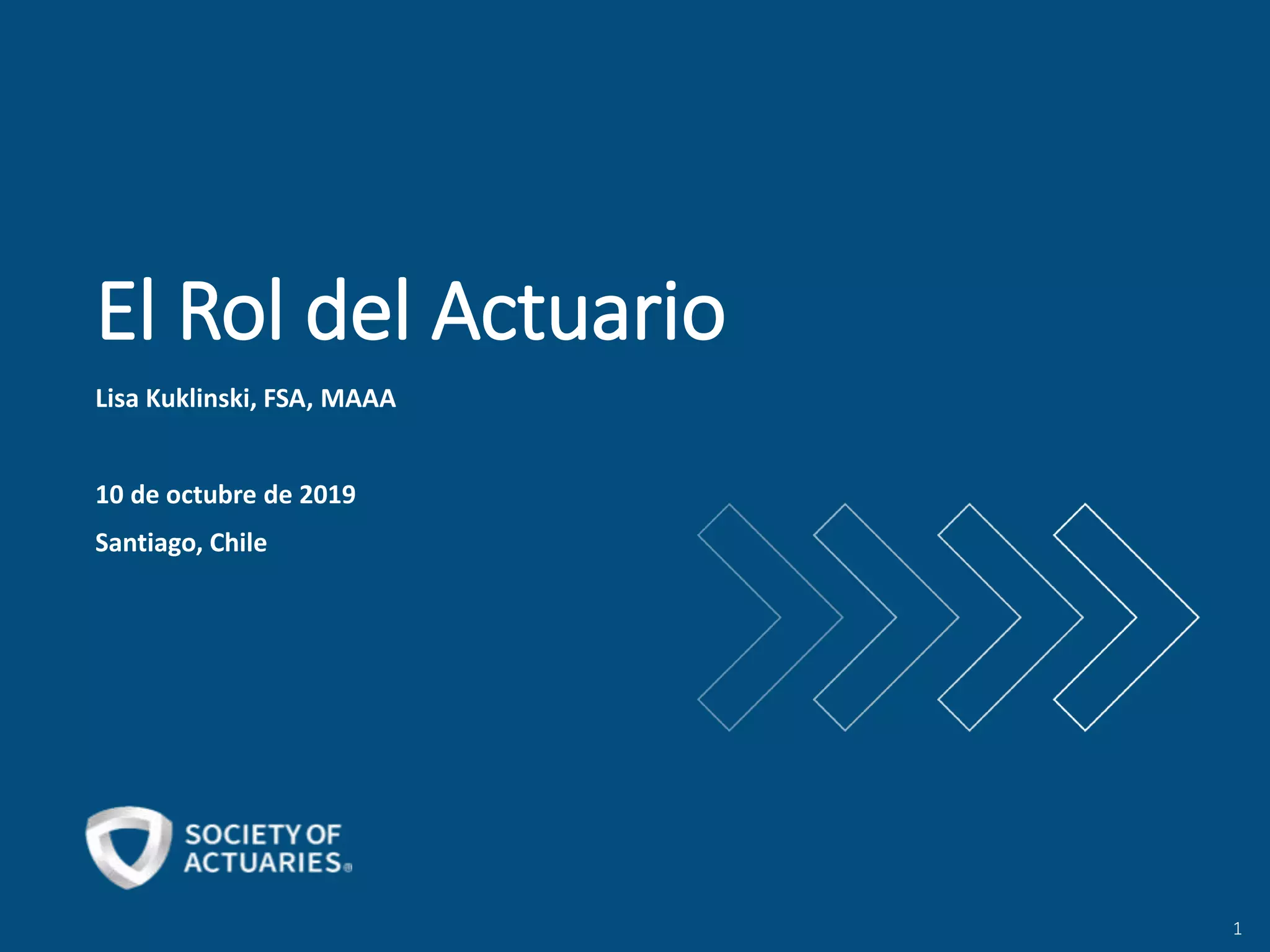 El Rol del Actuario SOA | PPTX