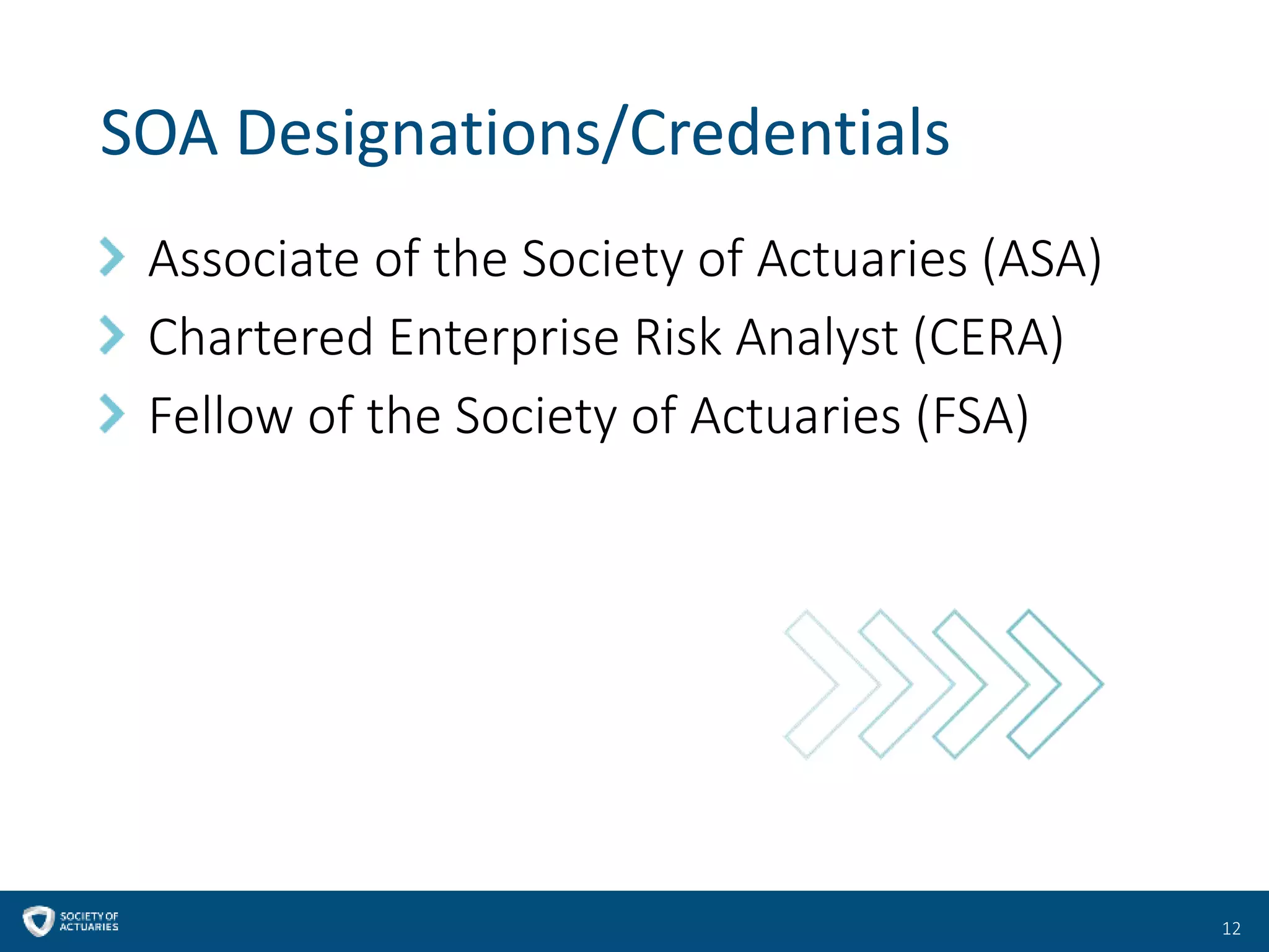 El Rol del Actuario SOA | PPTX