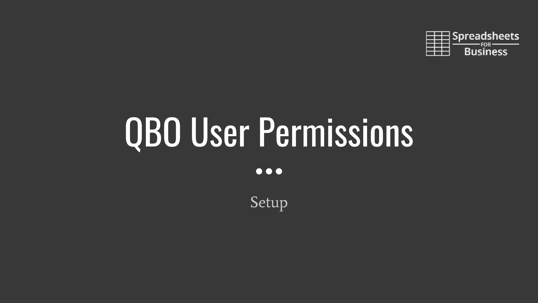 Qbo user permissions | PPTX