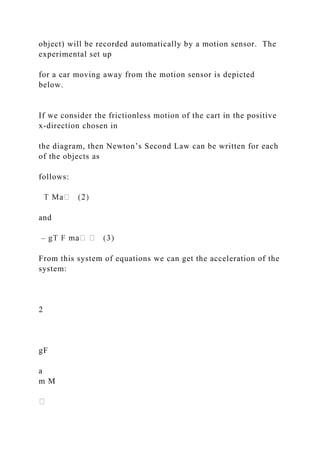 1 Lab 3 Newton’s Second Law of Motion Introducti.docx