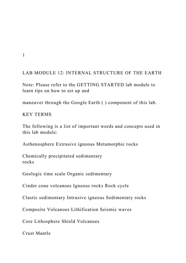 1 LAB MODULE 12 INTERNAL STRUCTURE OF THE EARTH .docx