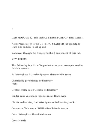 1 LAB MODULE 12 INTERNAL STRUCTURE OF THE EARTH .docx