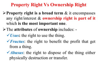 1 Land law 3rd year law course Chap 1-7.pptx