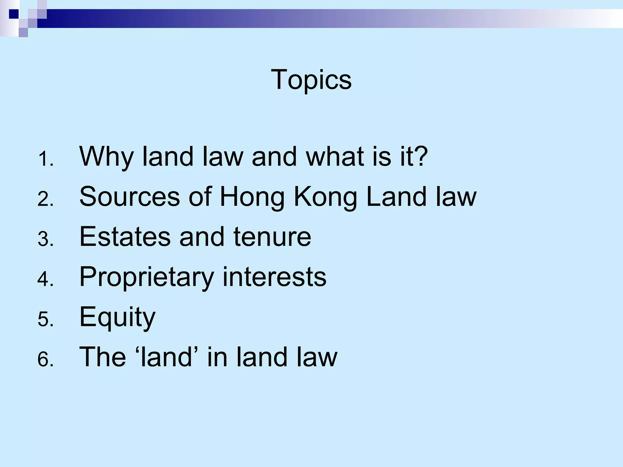 1 Land Law Fundamentals | PPT