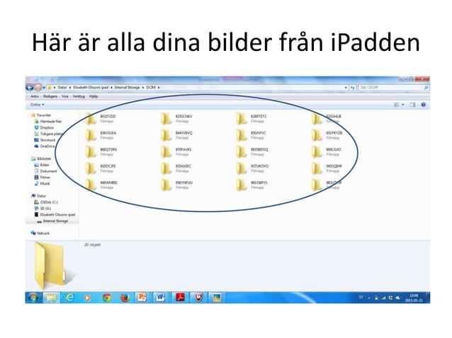 1 lathund föra över bilder från paddan till datorn | PPTX | Technology ...