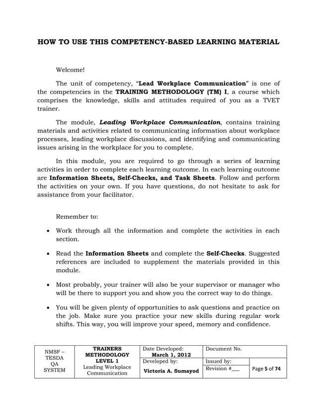 1 lead workplace communication | PDF