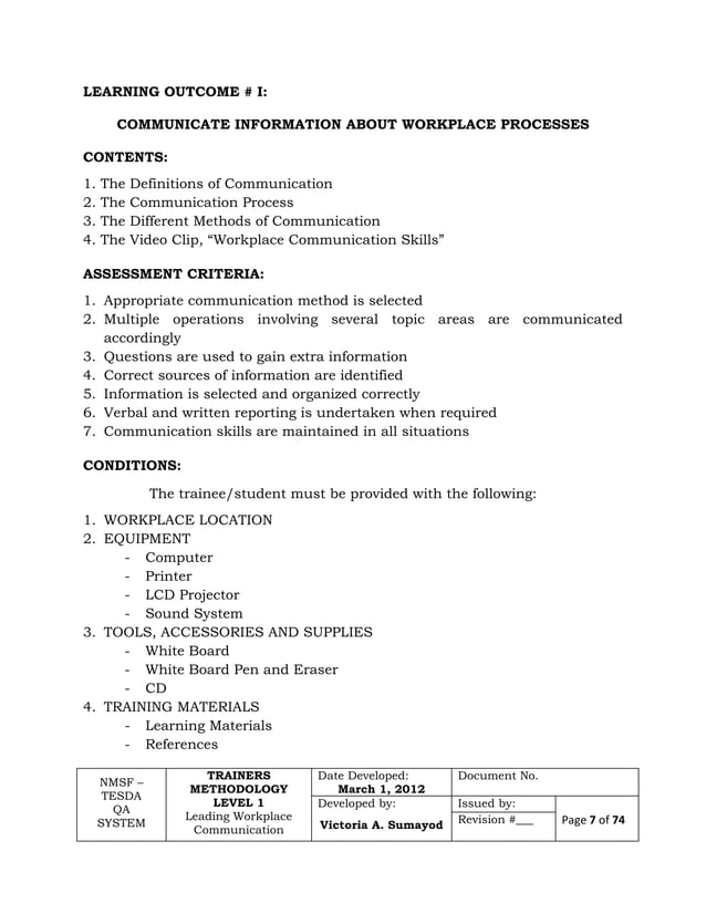 1 lead workplace communication | PDF