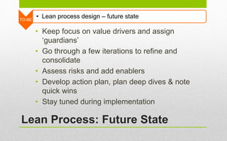 Наталія Беца “Lean Process Design” | PPT