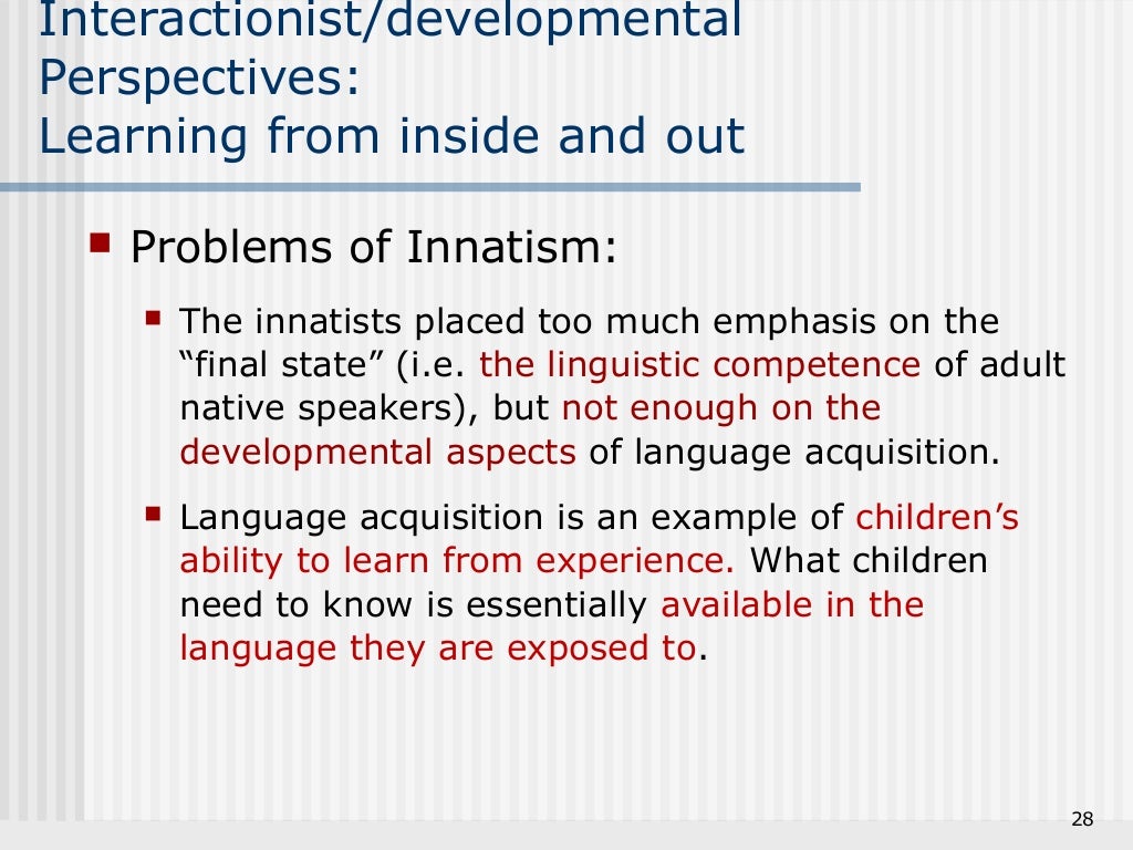 Language Learning in Early Childhood