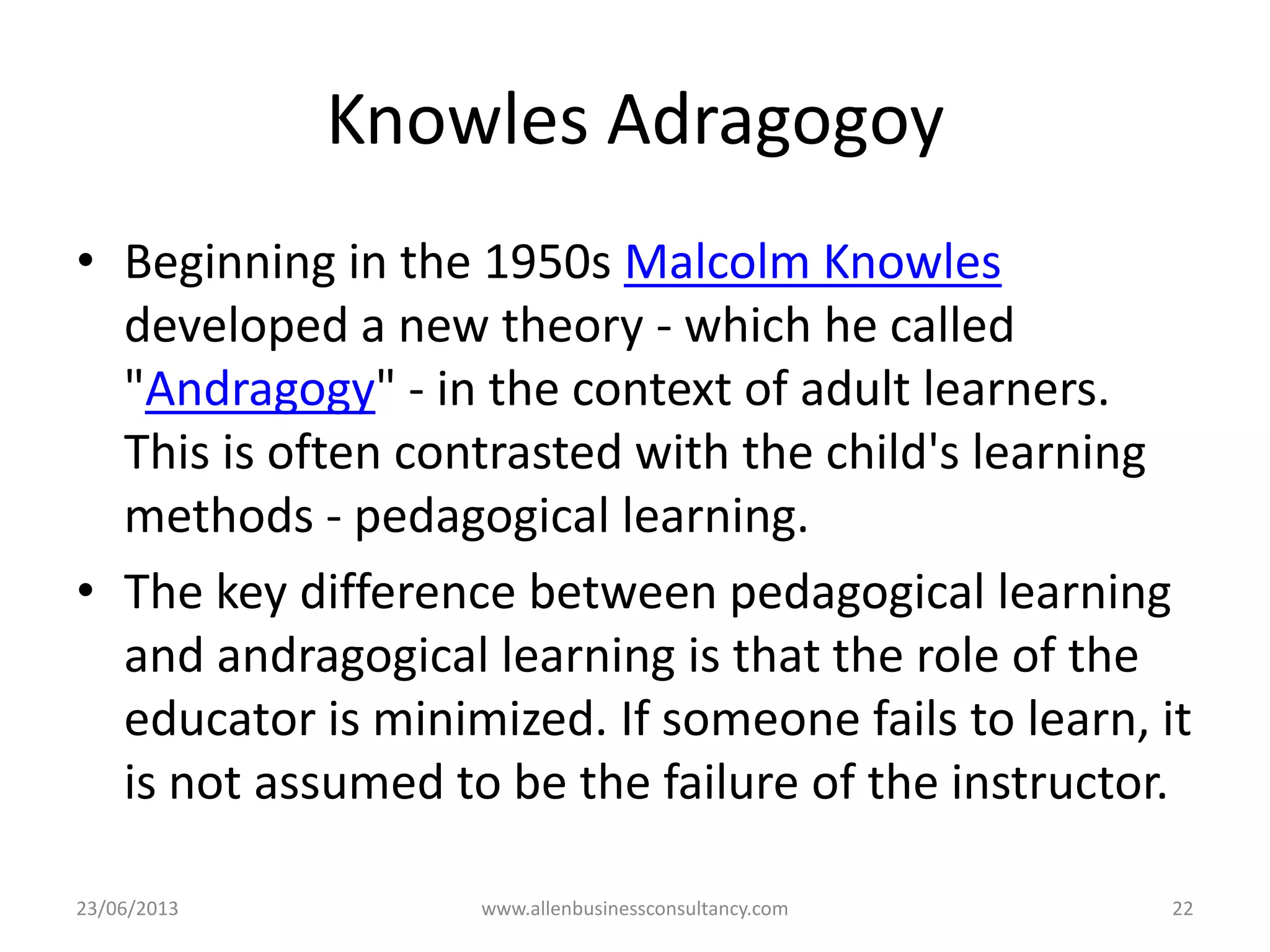 1 learning theory & psychology | PPTX